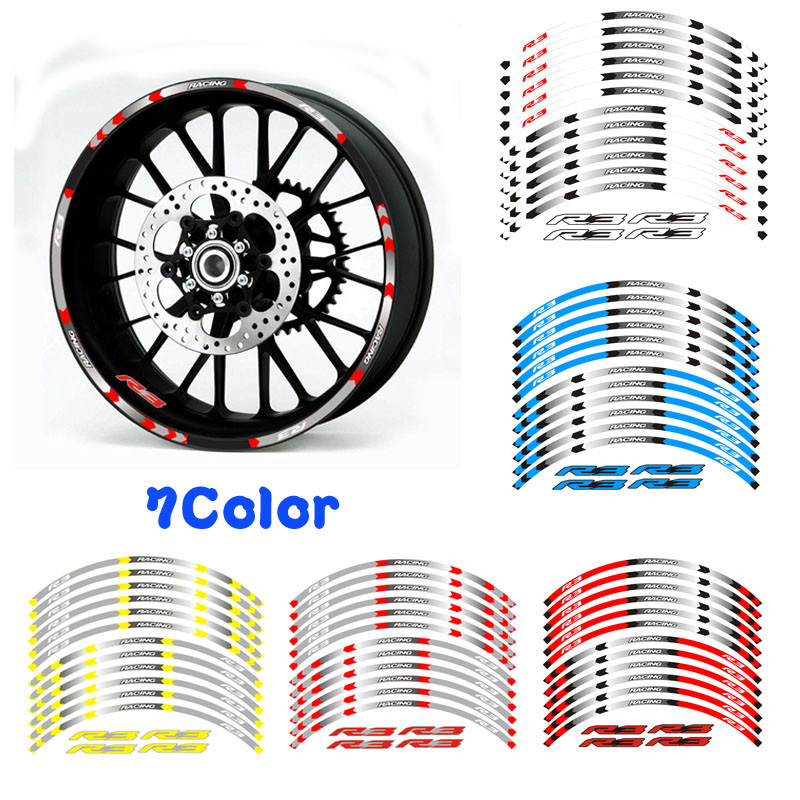 Yamaha R3 Logo 3M Color Waterproof Dedicated Rim Sticker R3 Sticker ...