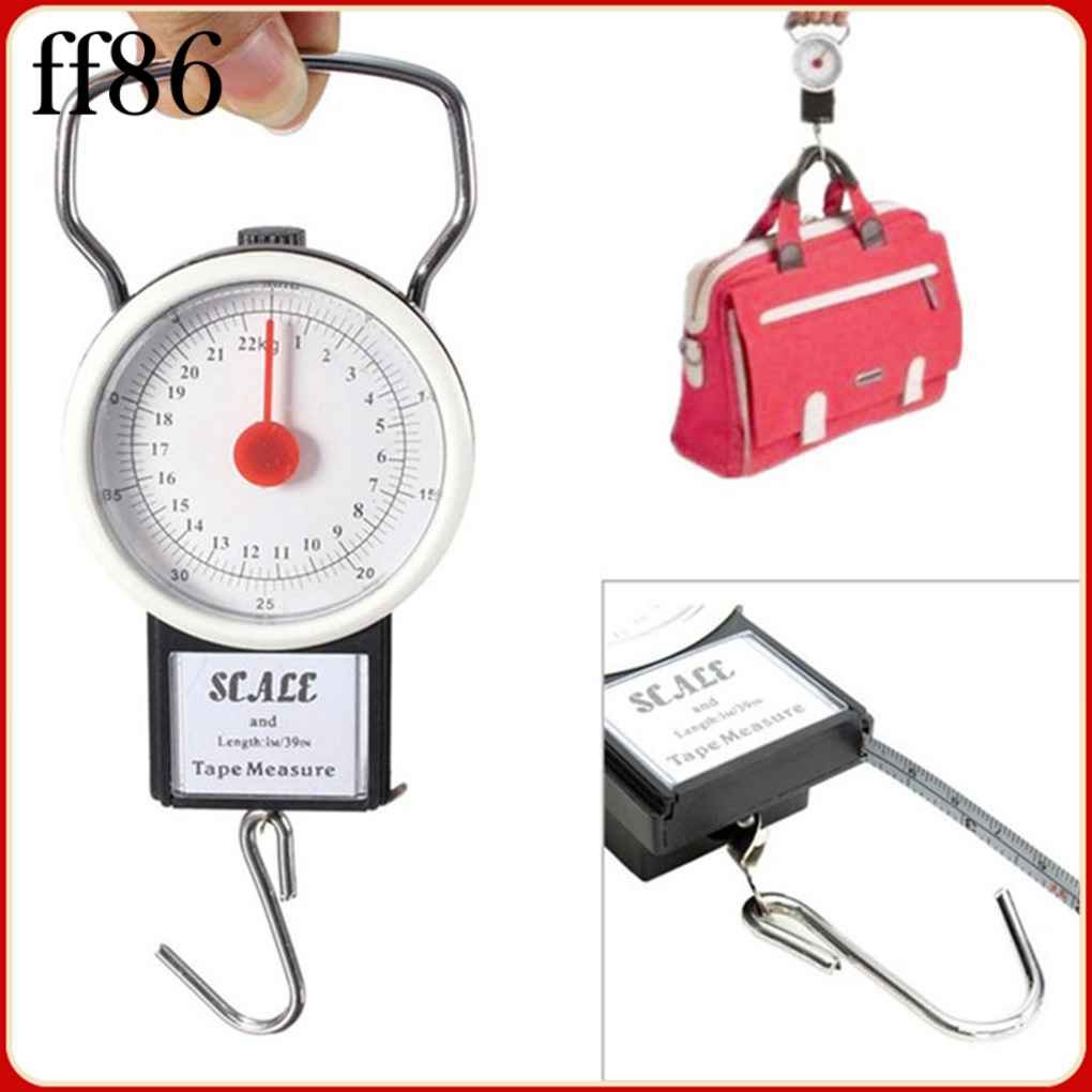 22kg Portable Mearurer ABS Plastic Scale Fishing With Measure Home Tape ...