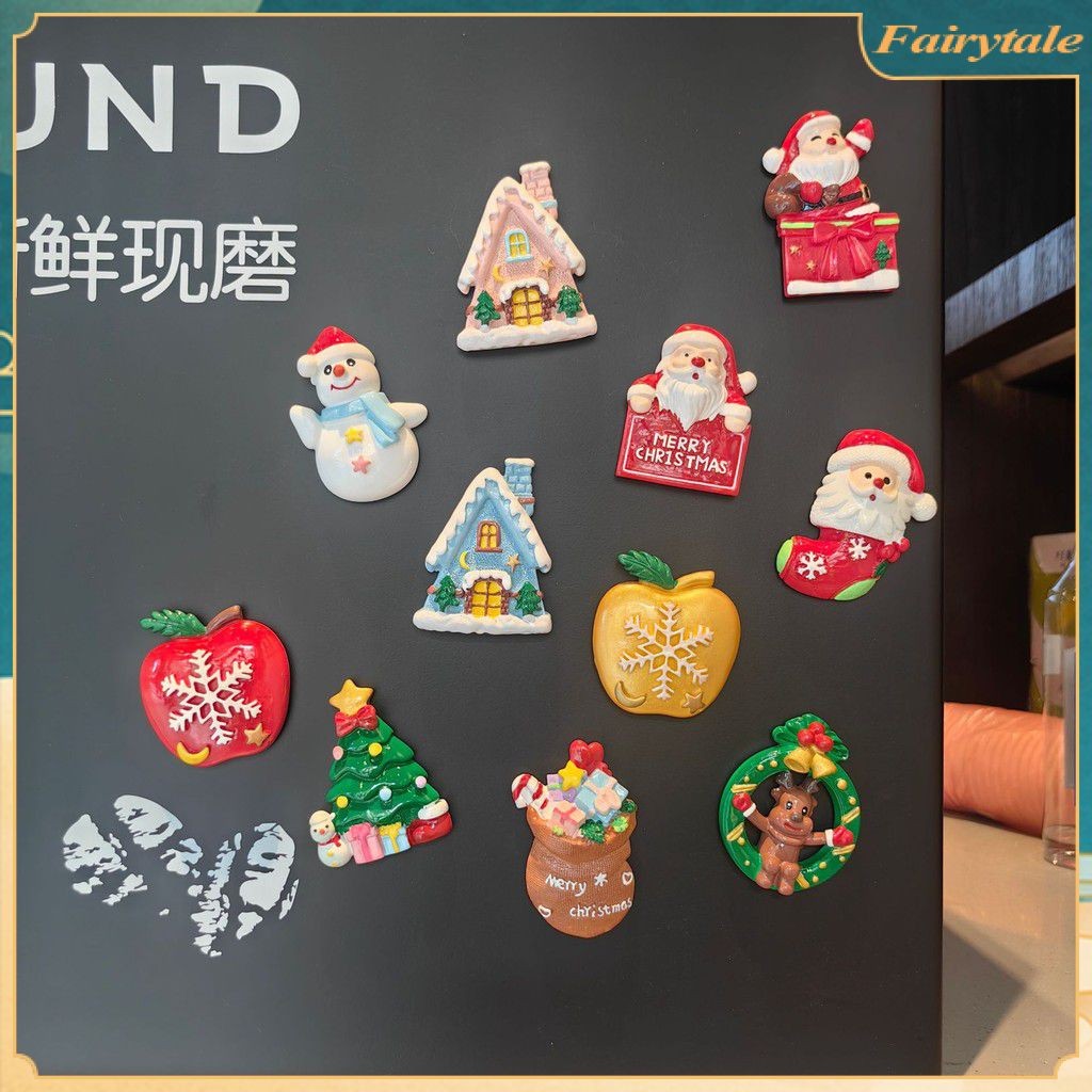 New Christmas Decorations 2024 Christmas Refrigerator Magnet Ornaments ...
