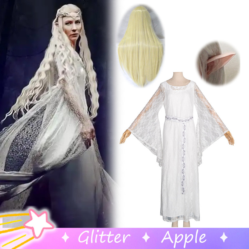 Galadriel Cosplay Costume The Lord of the Rings White Dress For Woman ...