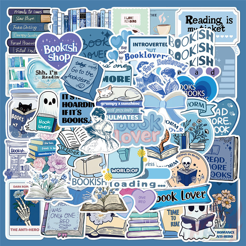 Funny Bookish Art Series 01 Stickers 50Pcs/Set Fashion DIY Waterproof ...