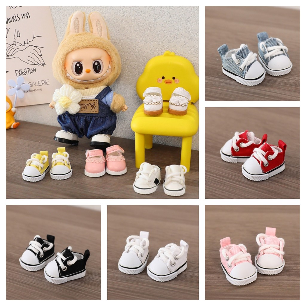 (Only shoes)For LABUBU 17cm Cotton Dolls Shoes Toys Casual Sports Shoes ...