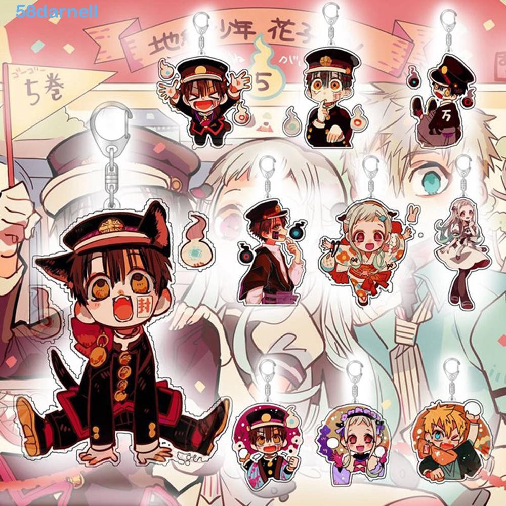 DARNELL Cartoon Keyrings Acrylic Jibaku Shounen Wild Hanako Kun Cool ...