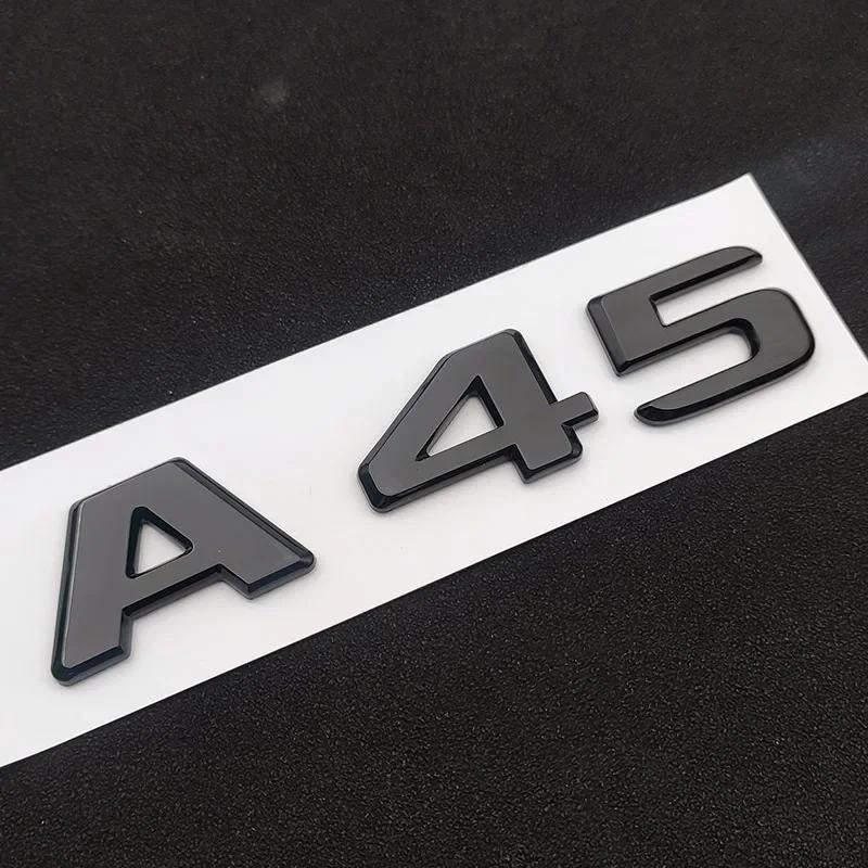 3d ABS Car Fender Side Rear Trunk Badge Sticker Logo A35 A45 A45S Turbo ...