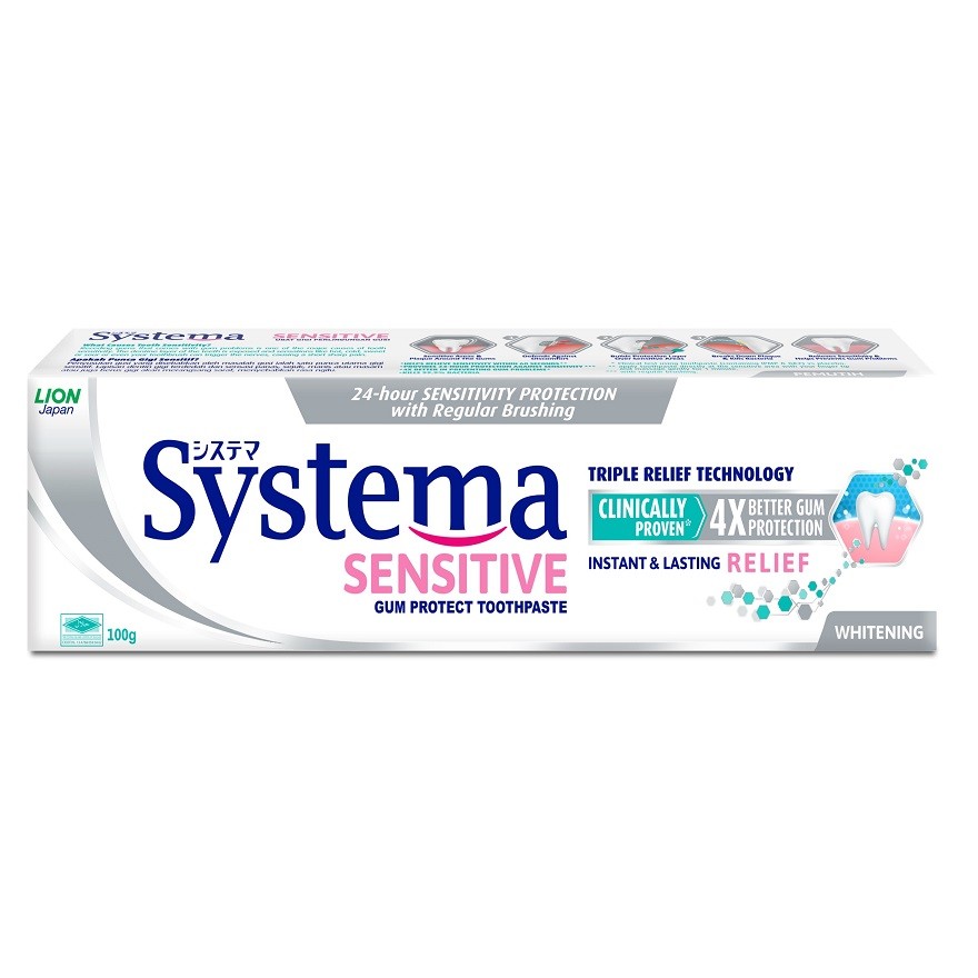SYSTEMA Sensitive & Gum Protection T/Paste Whitening 100g | Shopee Malaysia