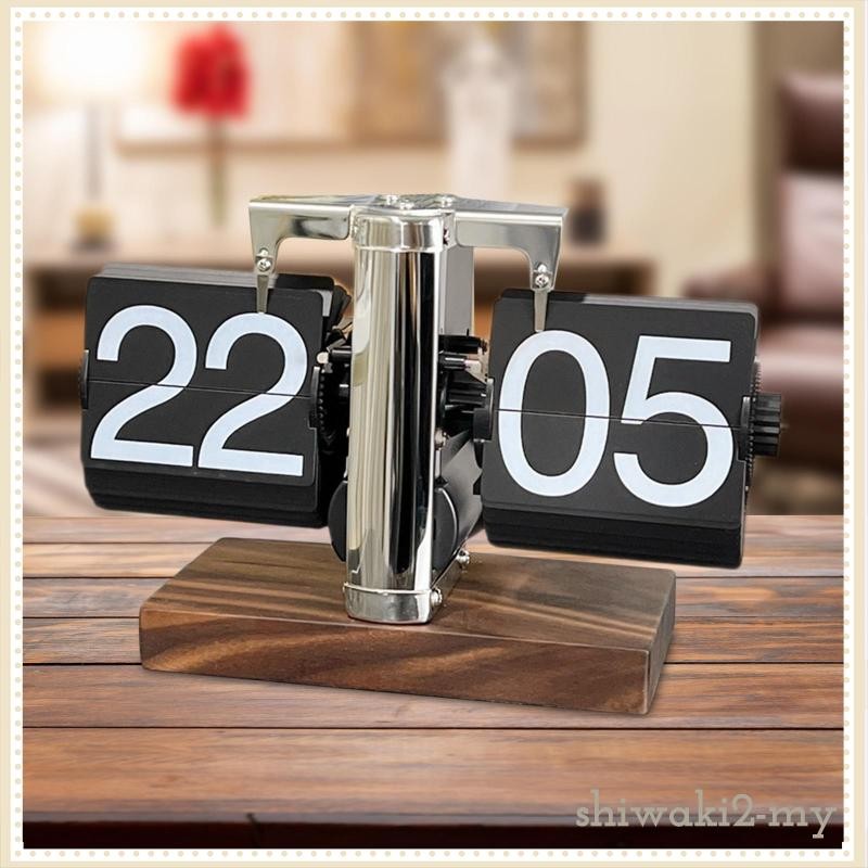 [ShiwakibcMY] Flip Desk Clock Digital Automatic Page Turning Clock for ...