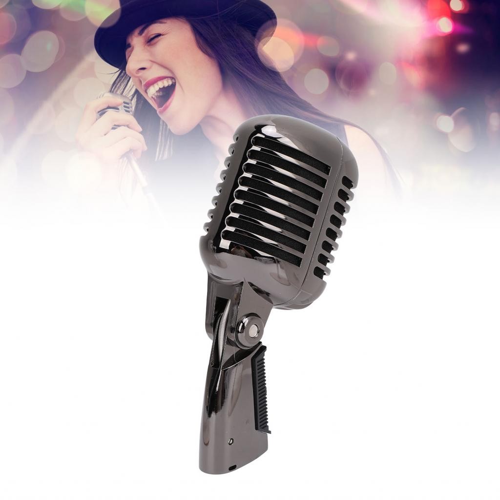 Rrianfo Gugxiom Classic Dynamic Microphone Old Vintage Vocal Zinc Alloy ...