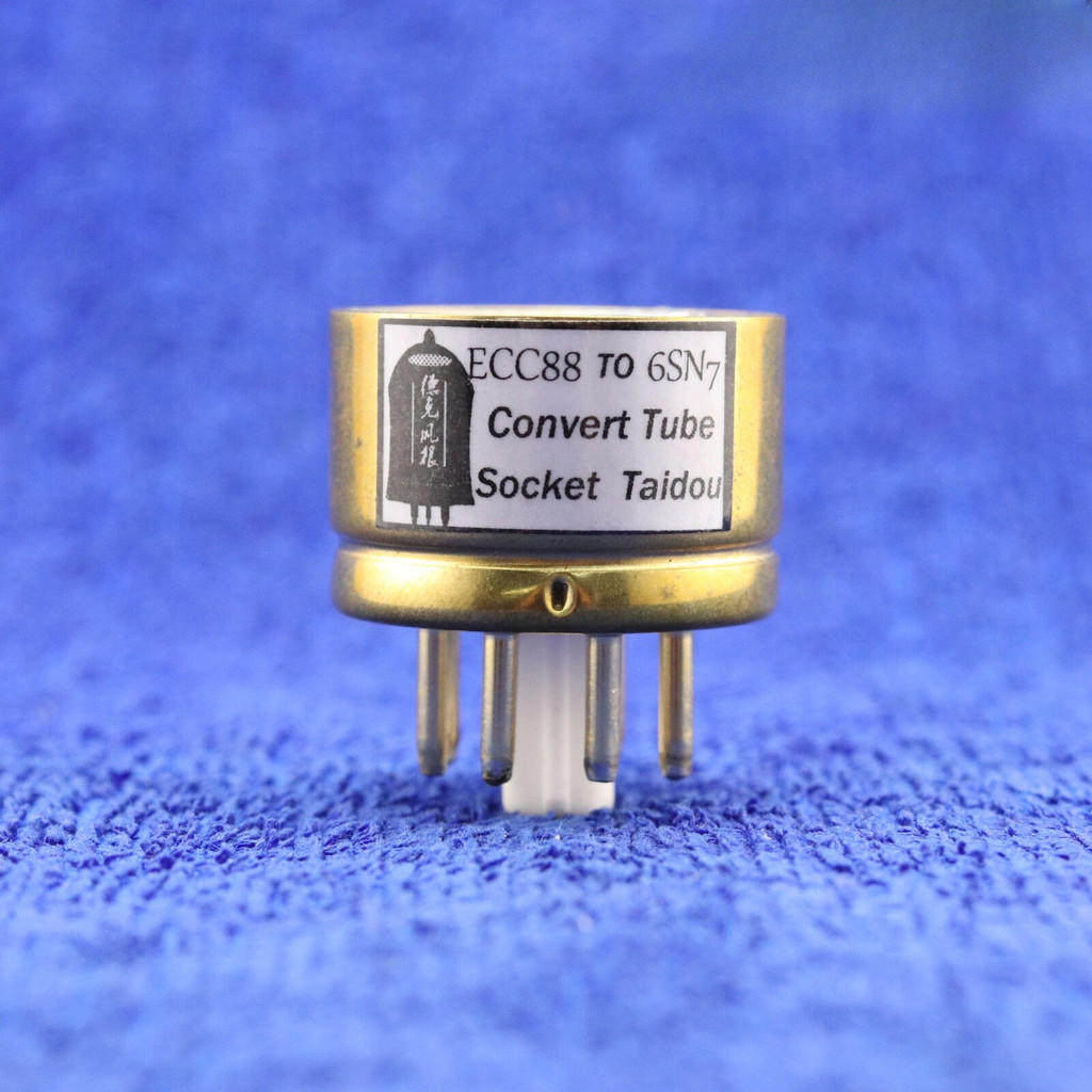 One Gold plated ECC88 [TO] 6SN7 Vacuum tube convert socket HIFI DIY ...