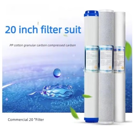 Universal 20/10 Inch Water Filter Cartridge – 1/5 Micron PP UDF CTO ...