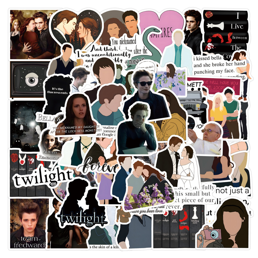 55 pcs The Twilight Saga Movie Series Waterproof PVC Stickers | Shopee ...