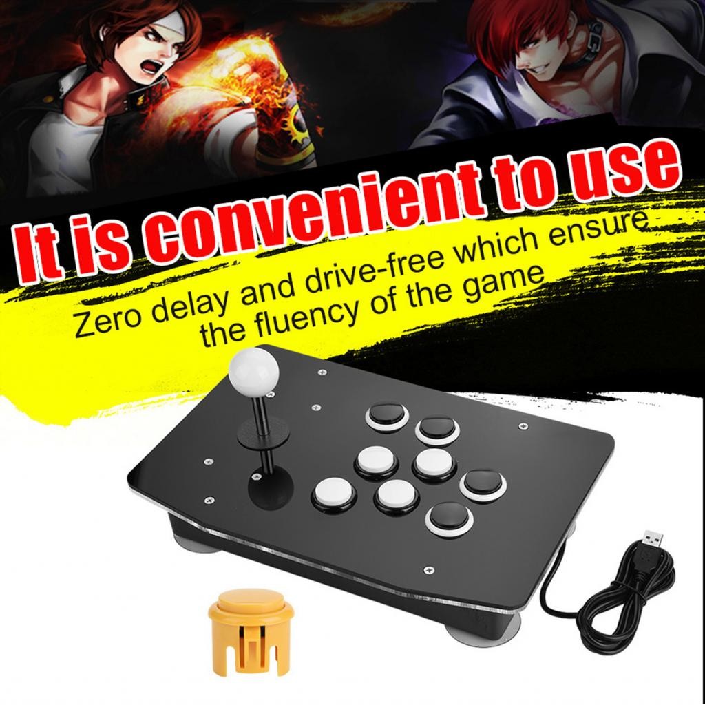 Floorr Zero Delay Joystick USB Interface Game Metal Handle Arcade ...