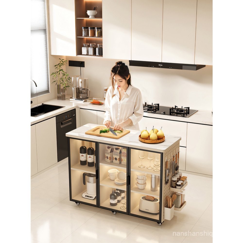 Slate Kitchen Locker Multifunctional Vegetable Cutting Table Operating ...