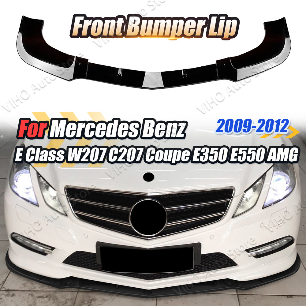 Front Bumper Splitters Lip Spoiler Body Kit Diffuser For Mercedes Benz ...
