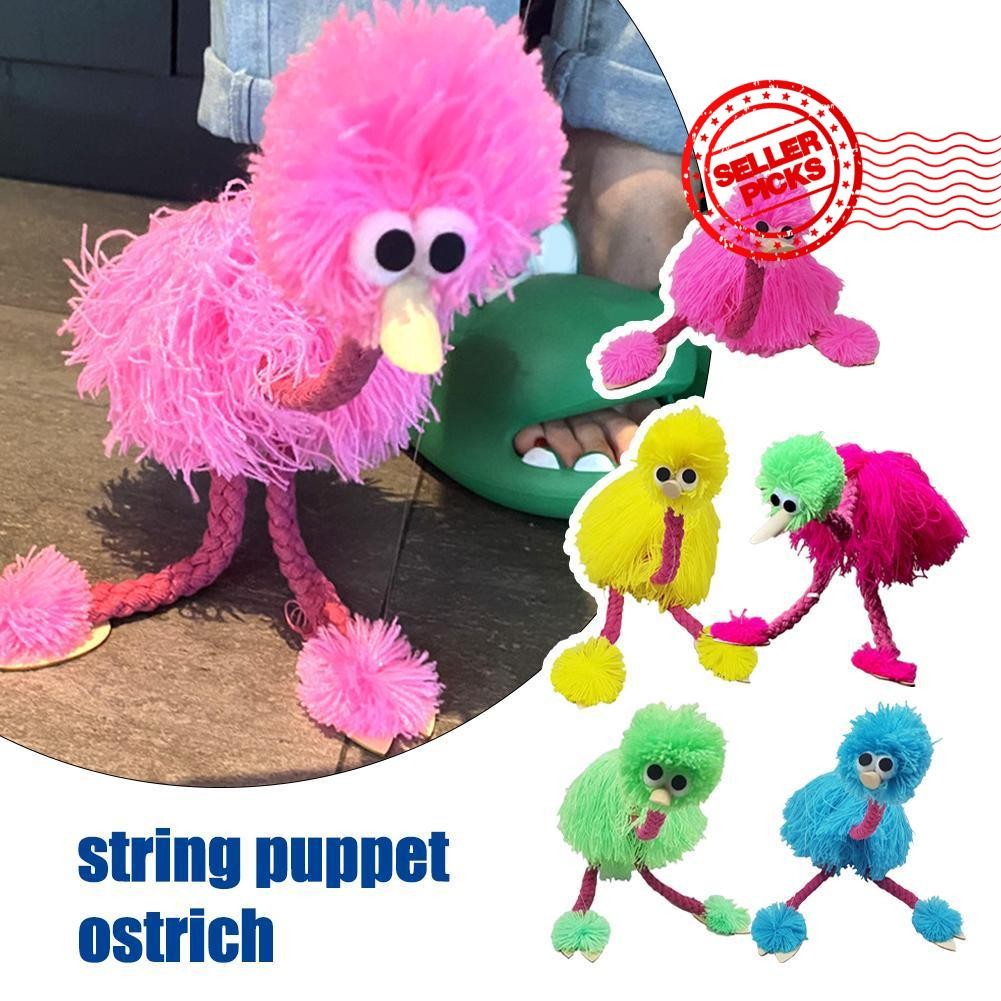 【in Stock】ostrich Marionette Toy Pull String Puppet Marionette Ostric ...