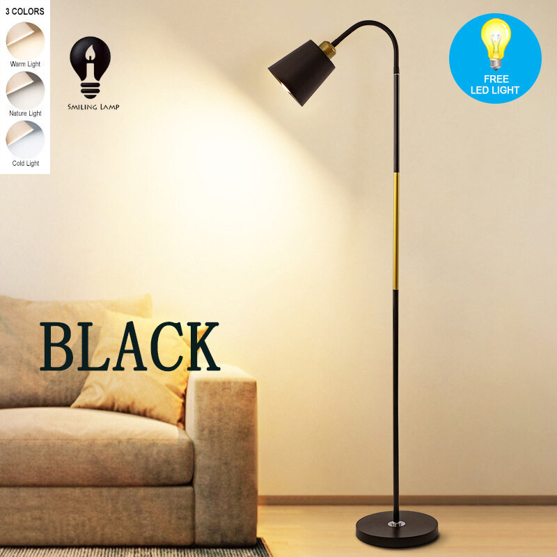 LED E27 floor lamp warm light height floor lamp room floor lamp study ...