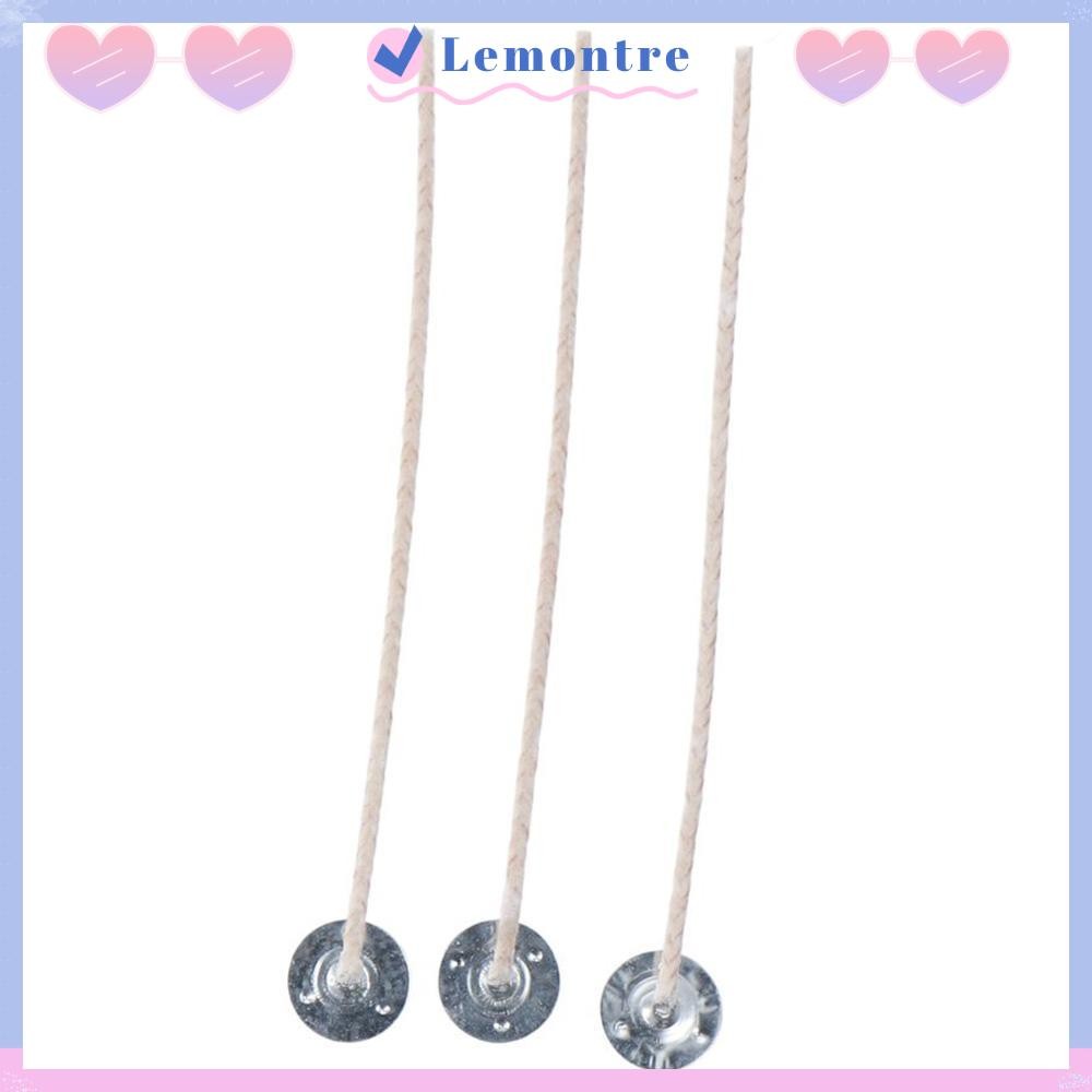 LEMONTRE 100pcs Cotton Threads, Round 6 inch Long Wicks for Candles ...