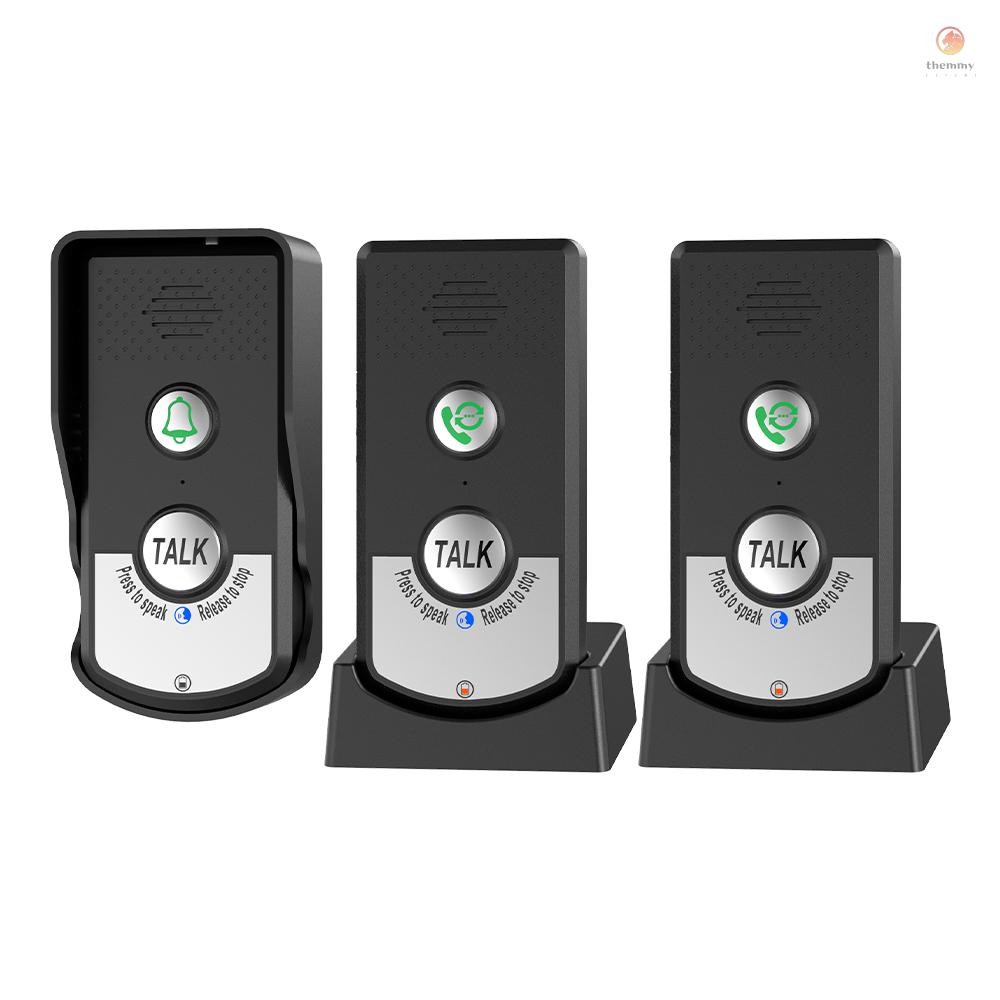 Wireless Doorbell Intercom Rechargeable Smart Intercom Doorbells for ...