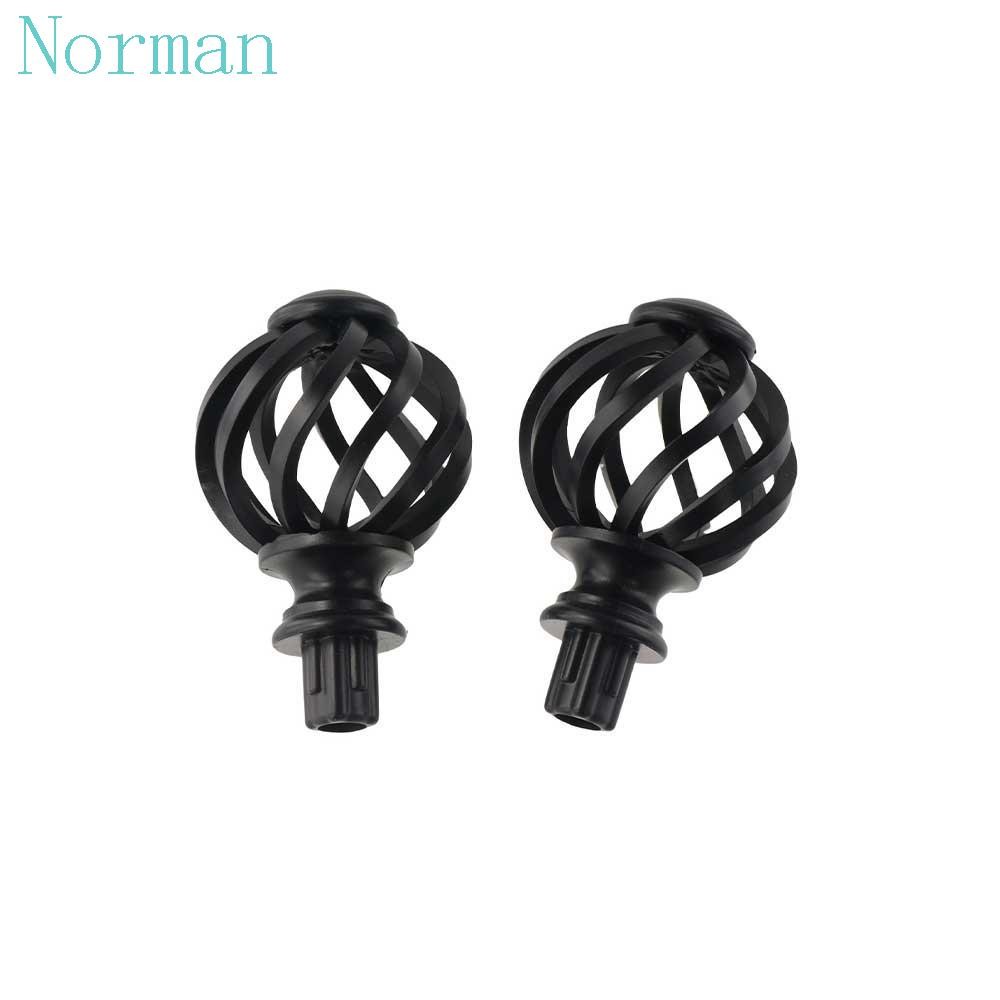 NORMAN Curtain Rod Finials, Replacement Spiral Window Head Rods ...