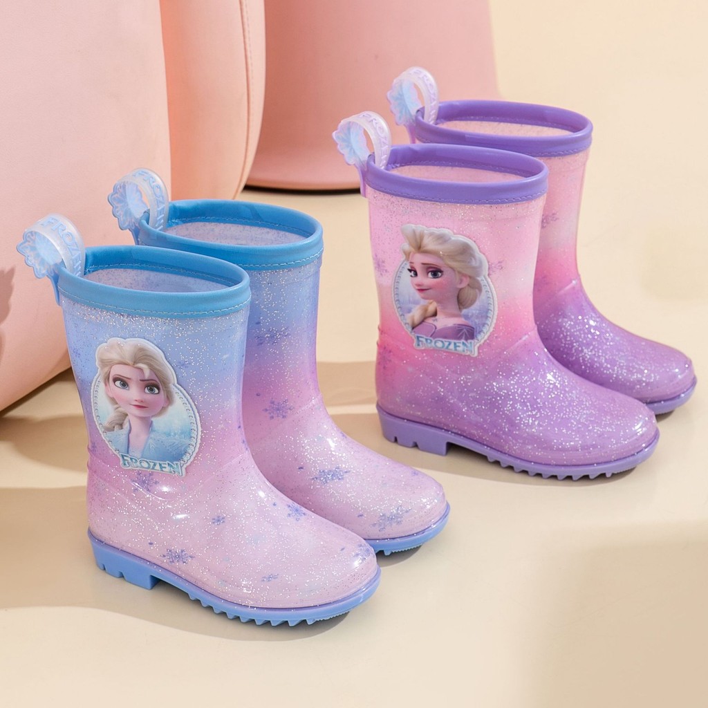Disney Frozen Children Rain Boots Girls Four Seasons Rain Boots Cartoon ...