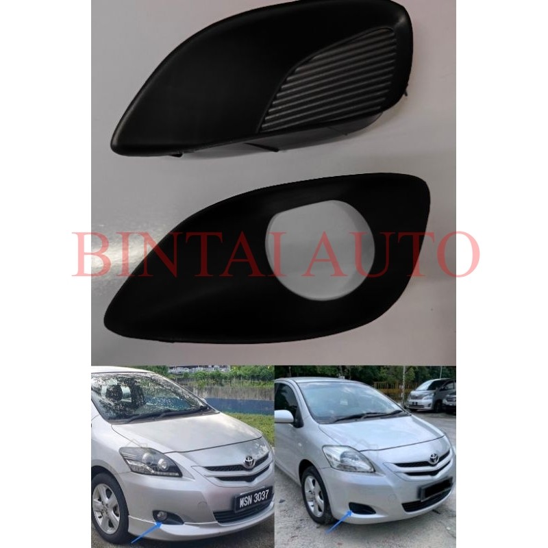 *Toyota Ncp93 Vios 2007-2010 Front Fog Lamp Cover/ Sport Light Cover/ Bumper Lampu Penutup Lh ...