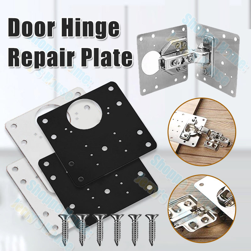 Stainless Steel Cabinet Door Repair Plate with Screws Pembaiki Kabinet ...