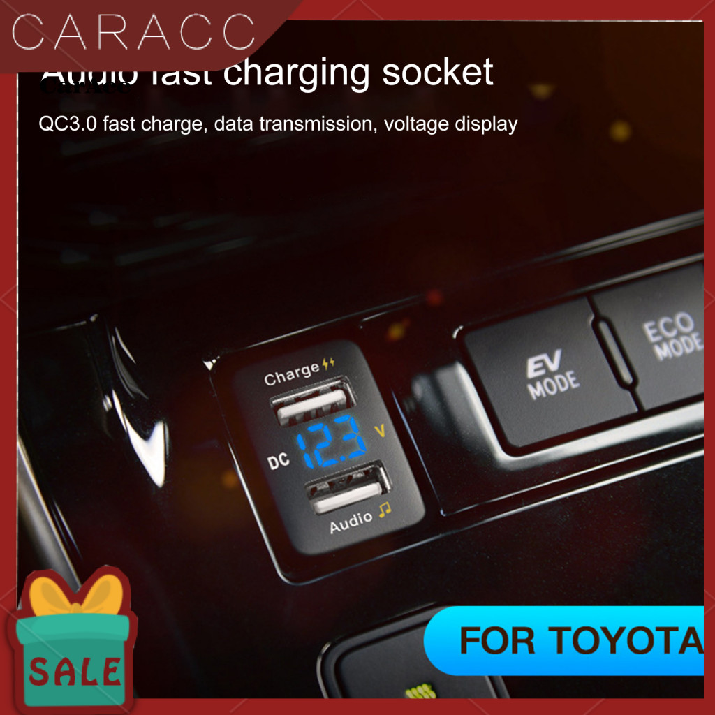 with Audio Input U Disk Power Supply Socket USB QC30 Charger Socket ...