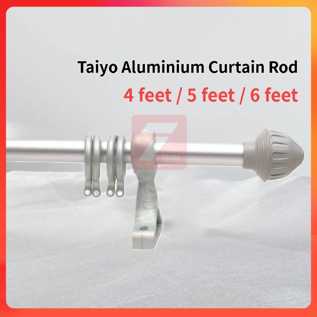 Felton Aluminium Curtain Rod Set (With Rings) l Batang Langsir l Rod ...