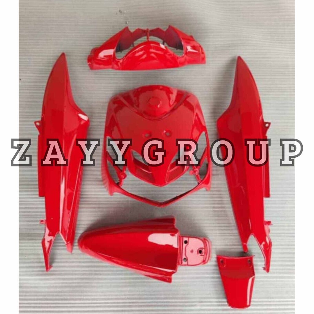 MERAH Full Body Smooth Mio New Smile Motorcycle Red Chili Variation ...