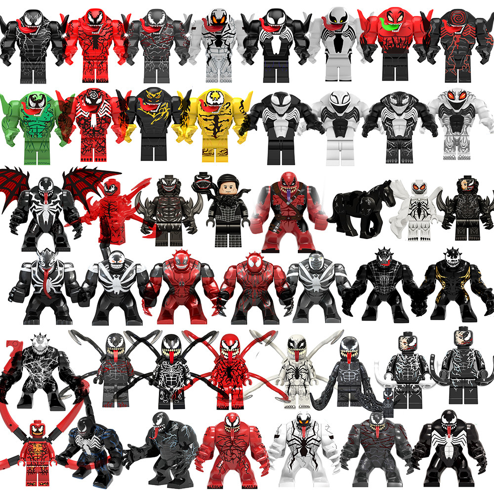 Superhero Venom Series Minifigures Marvel Riot Carnage Anti-Venom ...