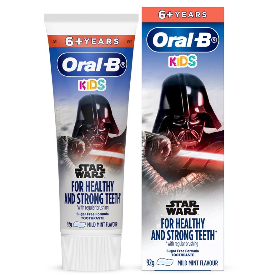 ORAL-B Kids Star Wars 6+ Years Clean Mild Mint Toothpaste 92g | Shopee ...