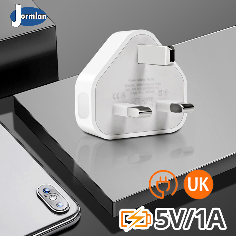 UK Plug USB Wall Charger: 5W Dual-Port Fast Charging Adapter with PD ...