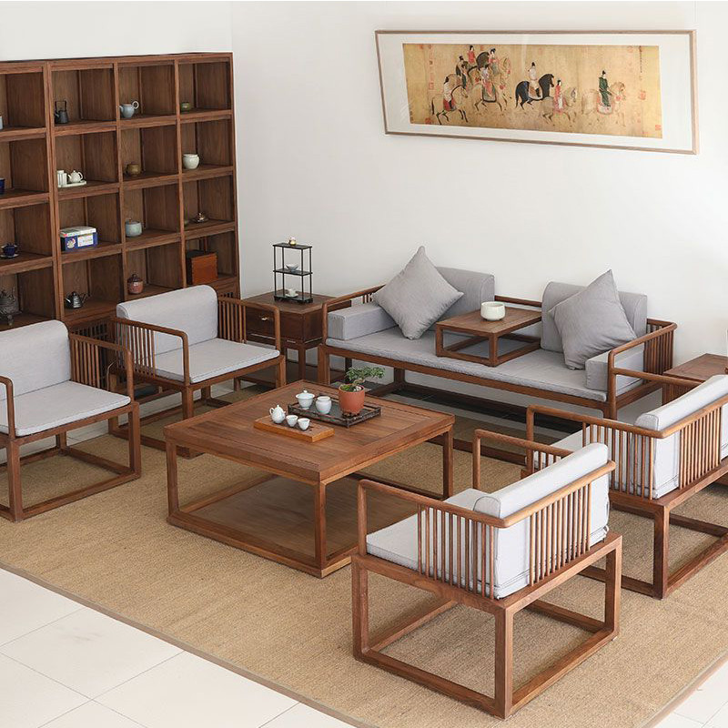 Set Sofa Kayu Pepejal Gaya Cina Baharu Sofa Katil Luohan Ruang Tamu ...