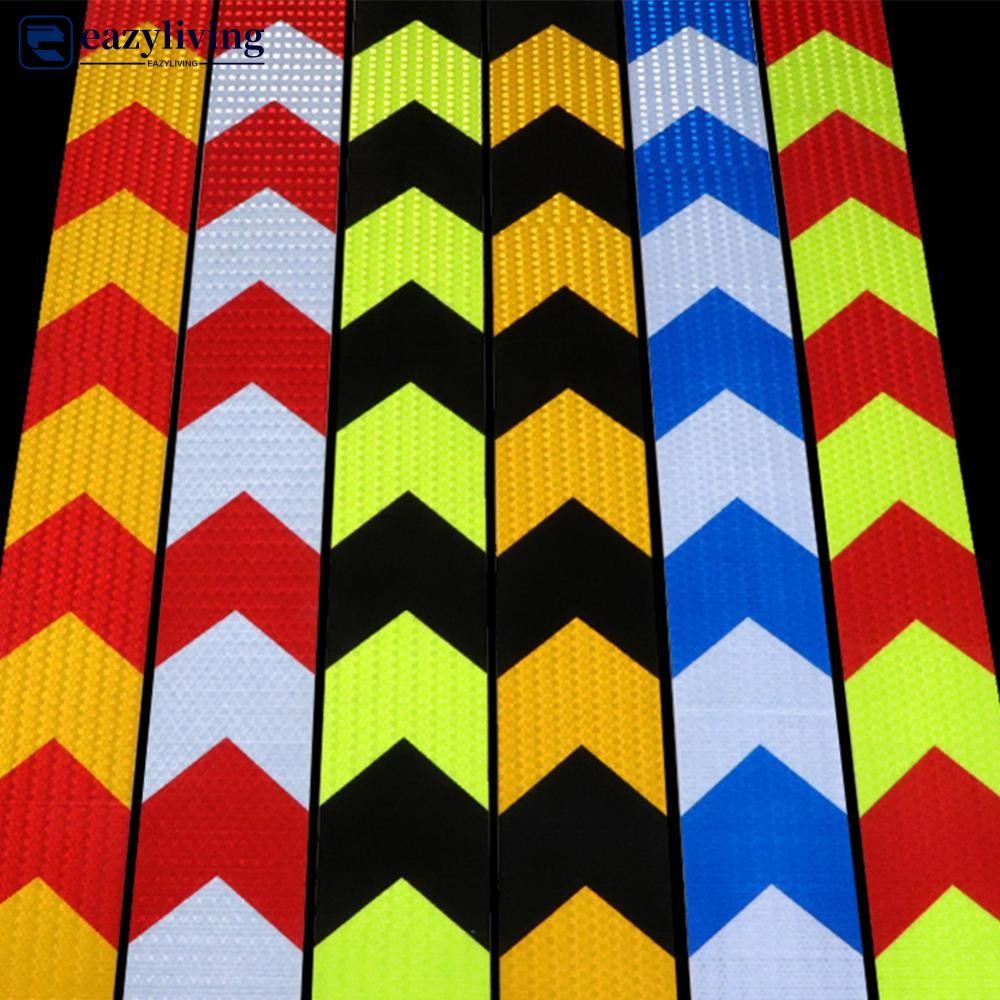 EAZYLIVING 5cmx300cm Car Reflective Warning Strip Stickers Auto Arrow ...
