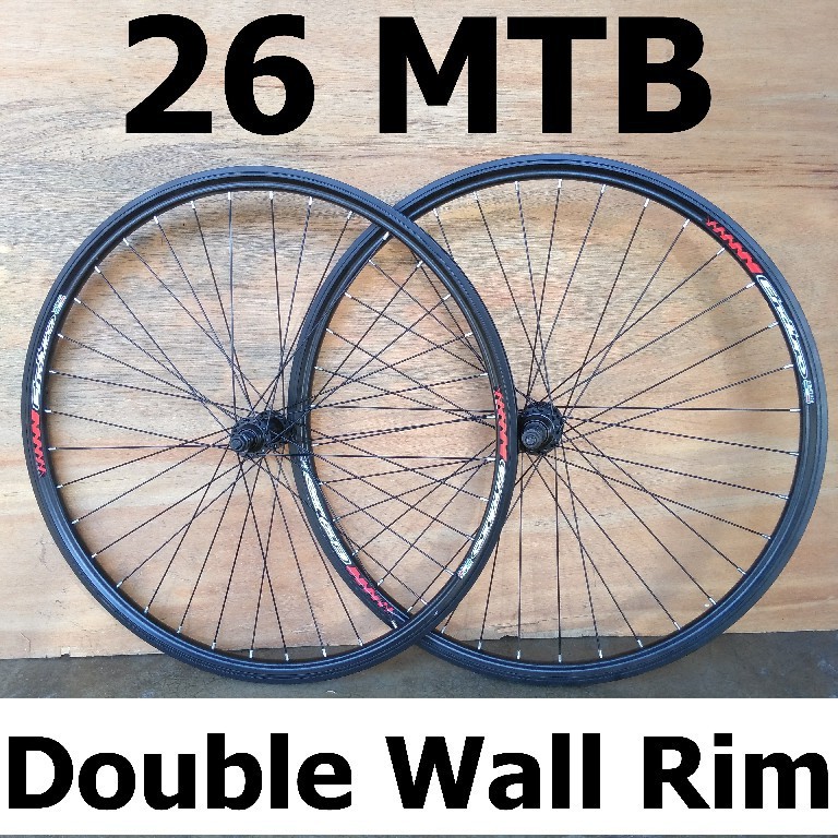 26 Mountain Bike Bicycle Double Wall Rim 26 MTB Basikal Dua Lapis Rim ...