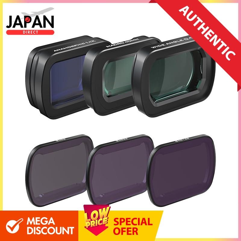 Freewell DJI OSMO Pocket 3 Lens & ND Filter Kit ND8 ND32 ND128 Micro ...
