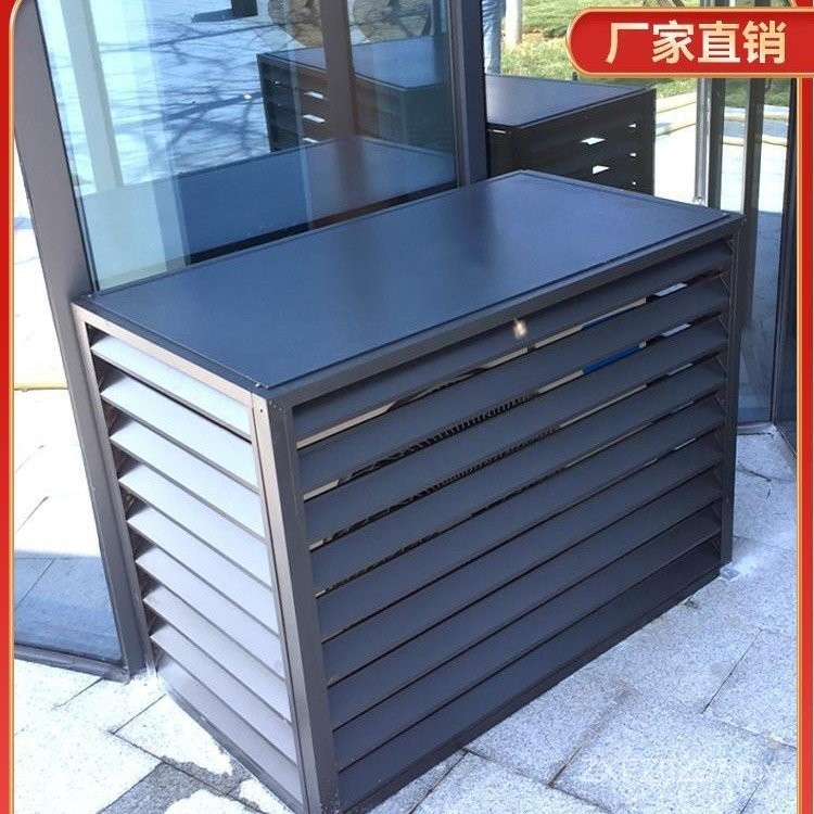 Square Tube Guardrail Louver Outer Unit Cover Air Conditioner Outdoor ...