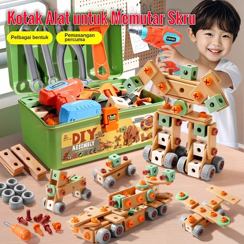Children Educational Assembly Toolbox Disassembly Assembly Screwdriver ...