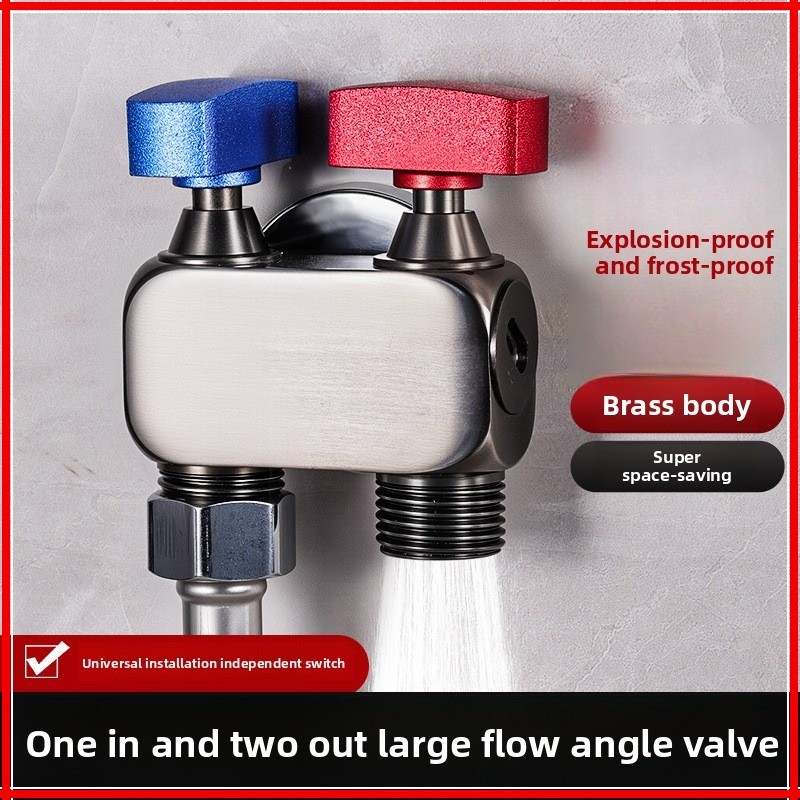 Stainless steel ball core large flow angle valve fully open triangle ...