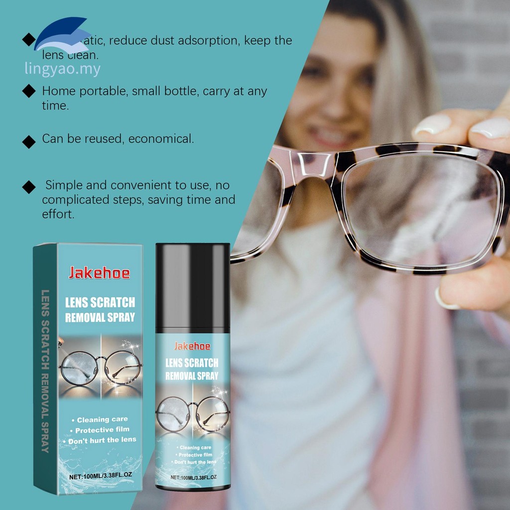 100ml Eyeglass Scratch Remover Quick Results Leakproof Eyeglasses ...