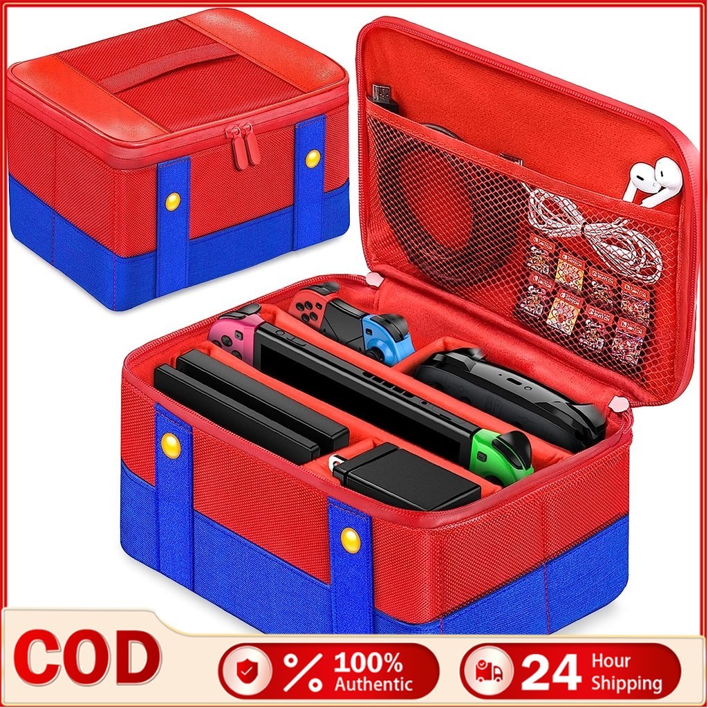 Nintend Switch / OLED Soft Shell Protective Travel Case Large Storage ...