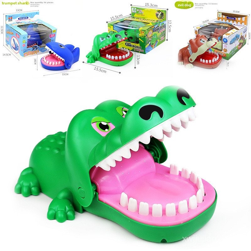 Sg Crocodile Toy Bite Finger Mouth Shark Bite Toy Children Tricky Fun ...