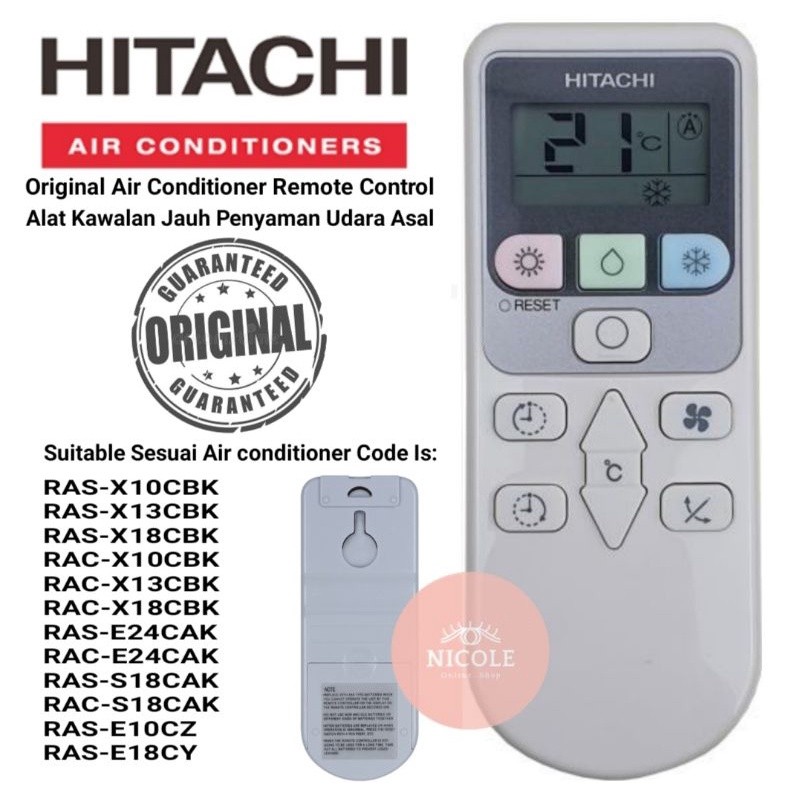 HITACHI Air cond Air conditioner Remote Control Hi-02 | Shopee Malaysia