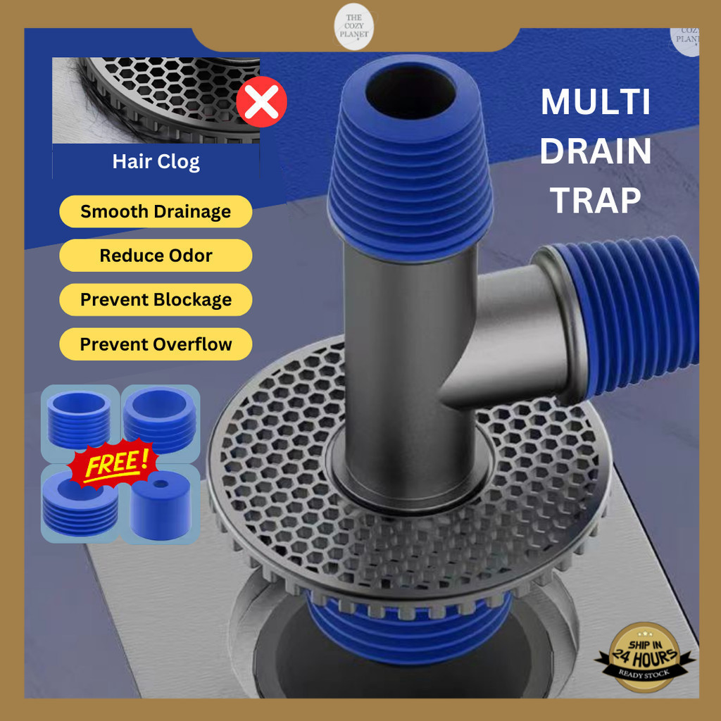 Anti Cockroach Drain Pipe Connector Seal Cleaning Tool Kitchen Sink ...