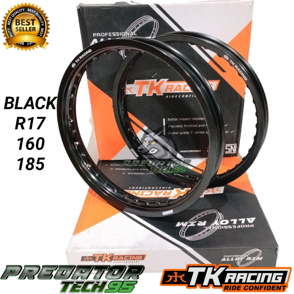 WHEELS TK RACING TK JAPAN TK BRIGHT BLACK RING 17 160 185 | Shopee Malaysia