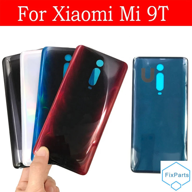 New For Xiaomi Mi 9t Back Battery Cover Glass Rear Door Replacement ...