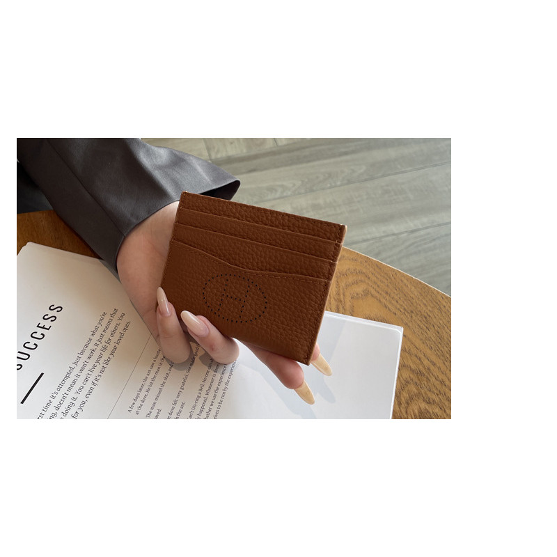One Piece Simple Fashionable Genuine Leather Multi-card Card Holder ...