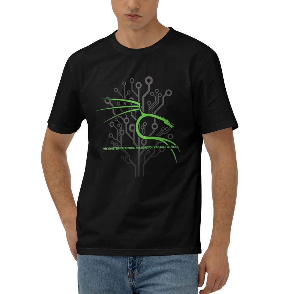Kali Linux Dragon And Tagline Cool Daily Wear Mens Retro T-Shirt ...
