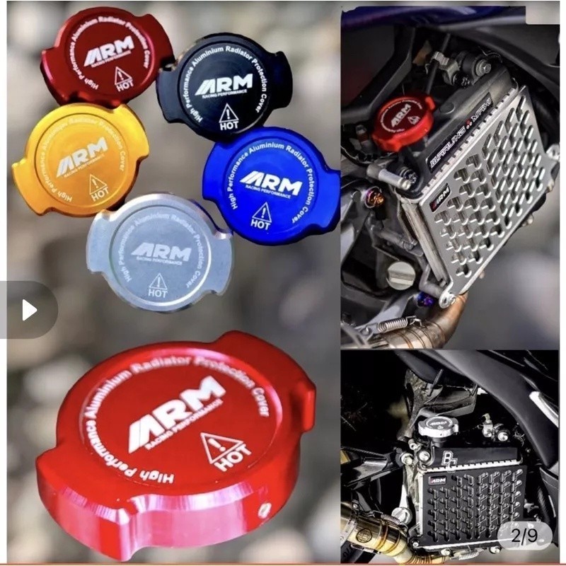 Arm Genuine Radiator Cap Radiator Cover Full Cnc Nmax Aaerox Pcx Vario ...