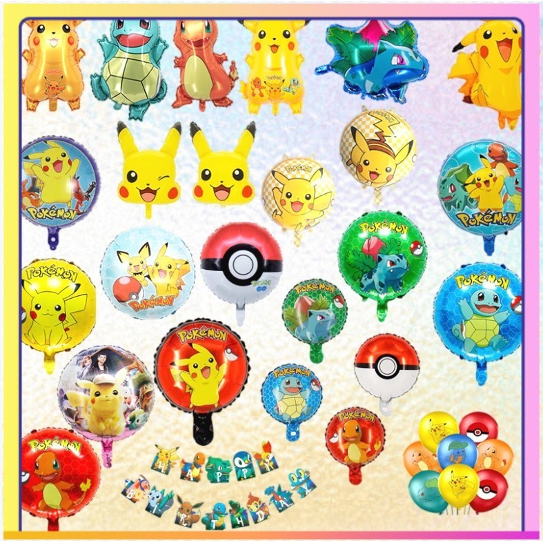 [Pokémon Balloon] Pikachu Balloon Birthday Balloon Modeling Balloon ...