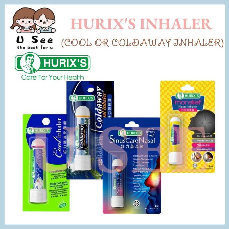 READY STOCK!!!HURIX'S INHALER (COOL OR COLDAWAY INHALER) | Shopee Malaysia